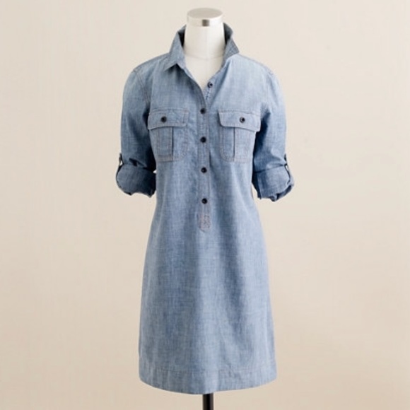 J. Crew | Dresses | J Crew Chambray Shirtdress | Poshmark